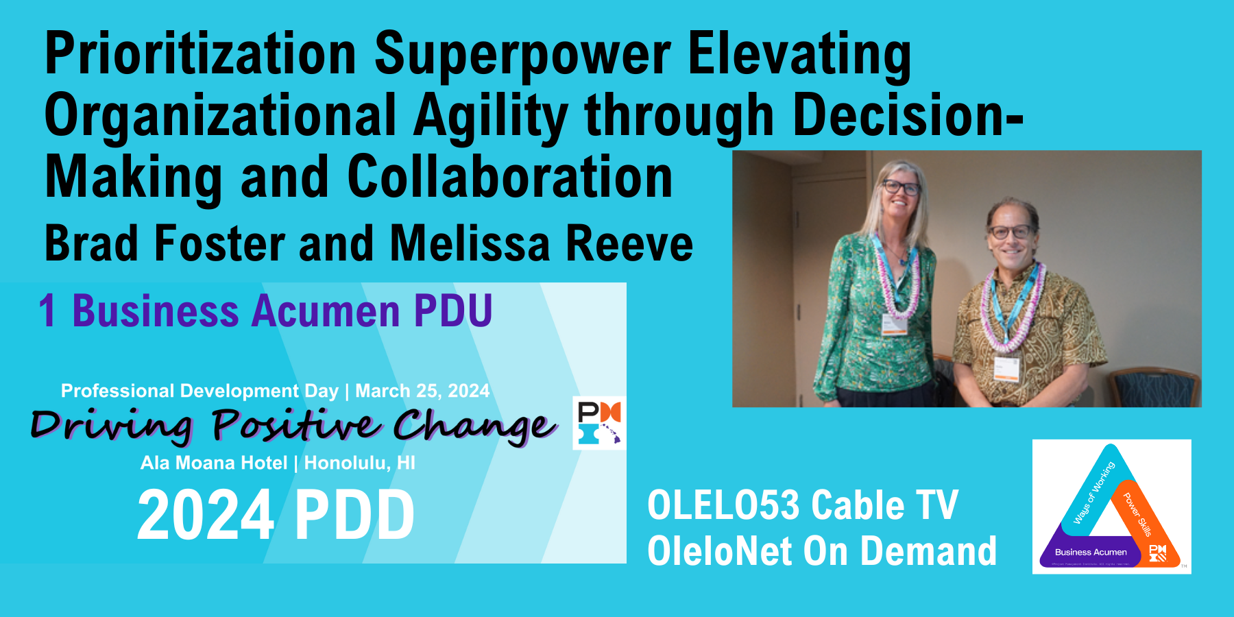 Olelo Video on Demand: 2024 PDD B.Foster M.Reeve Prioritization ...